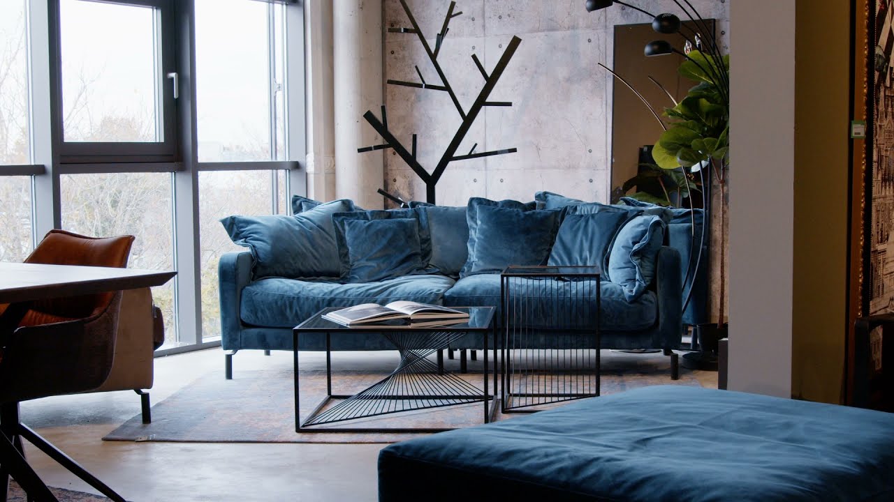 KARE Design Sofa Lullaby 2 Seater Bluegreen Petrol - YouTube