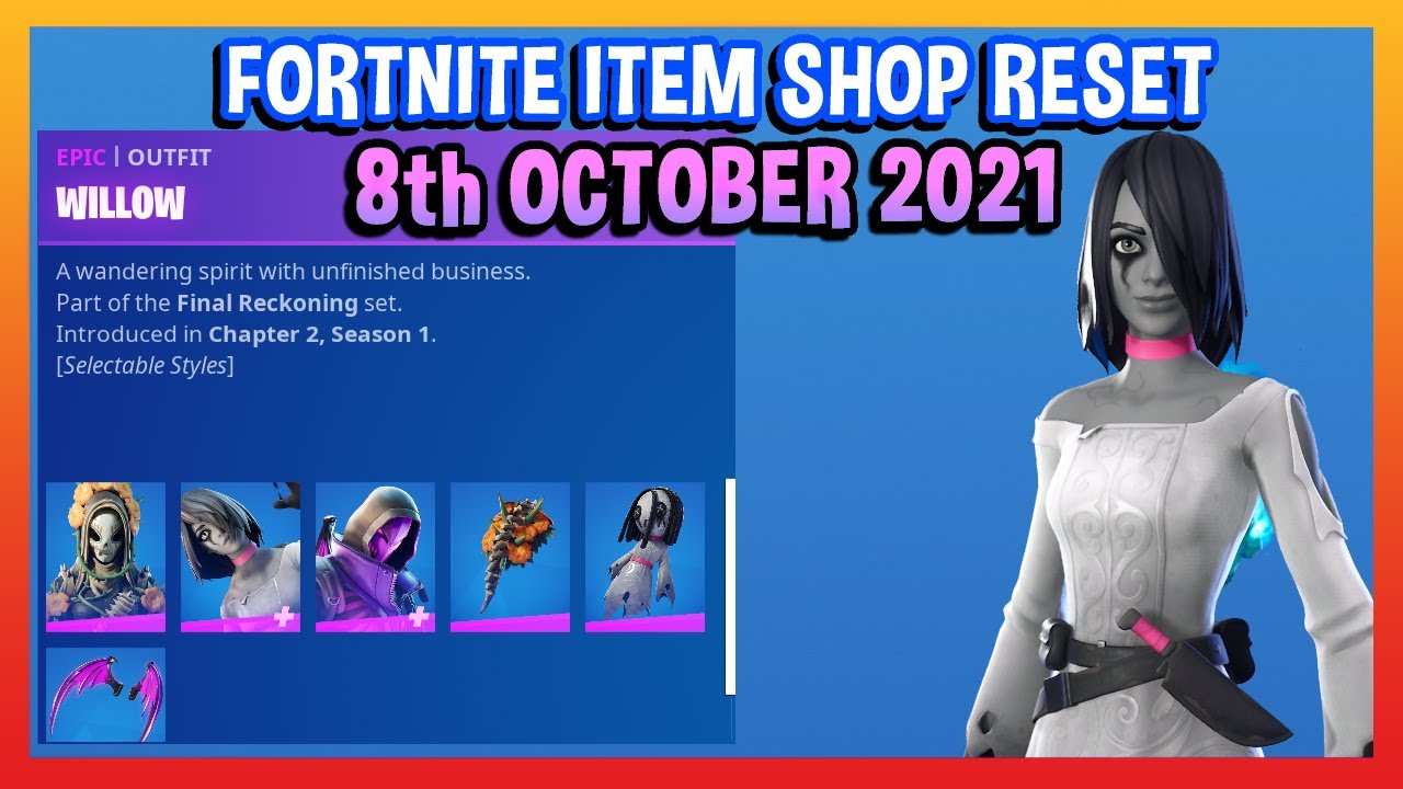 THE FINAL RECKONING PACK IS BACK! (Fortnite Item Shop Reset 8th October ...