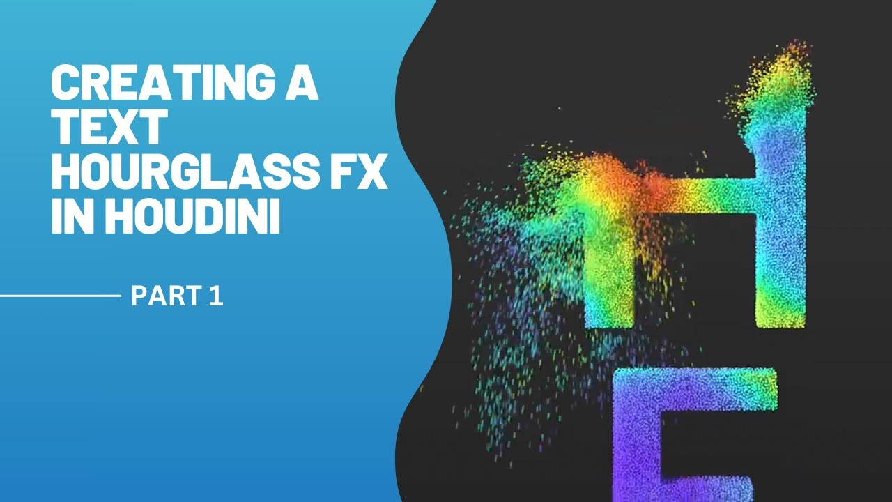Creating A Text Hourglass FX in Houdini - Part 1 - YouTube