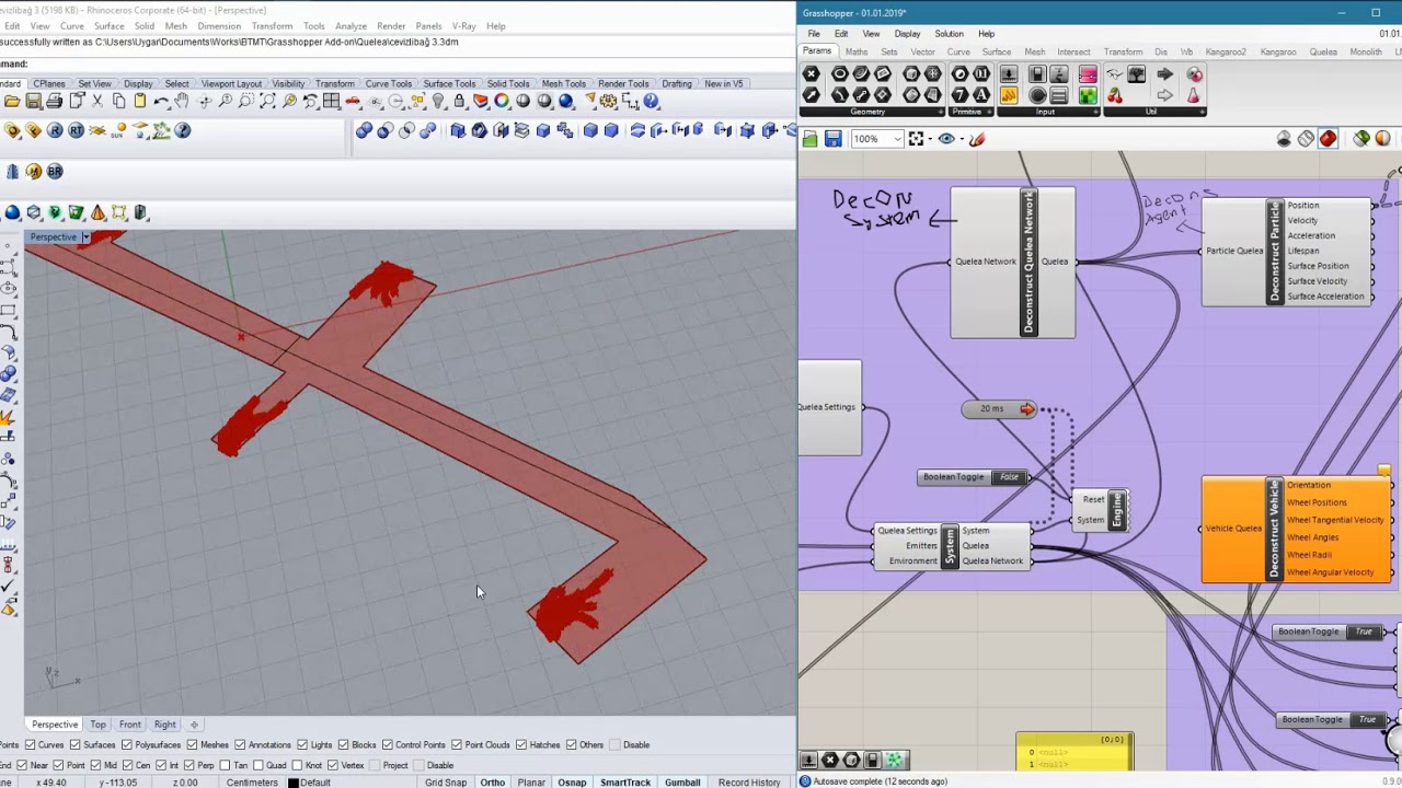 Agent Based Design with Grasshopper Quelea Extension - YouTube
