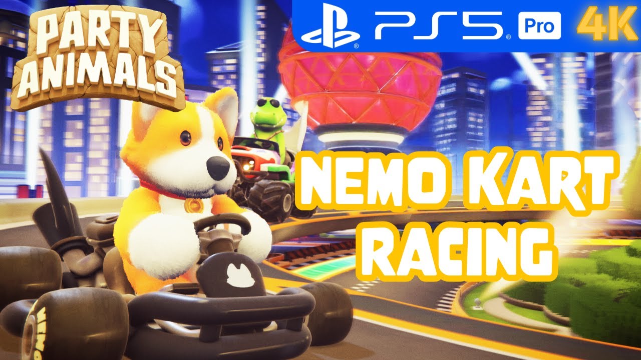 Party Animals PS5 PRO 4K Gameplay Part 2 Nemo Kart Racing (Full Game ...