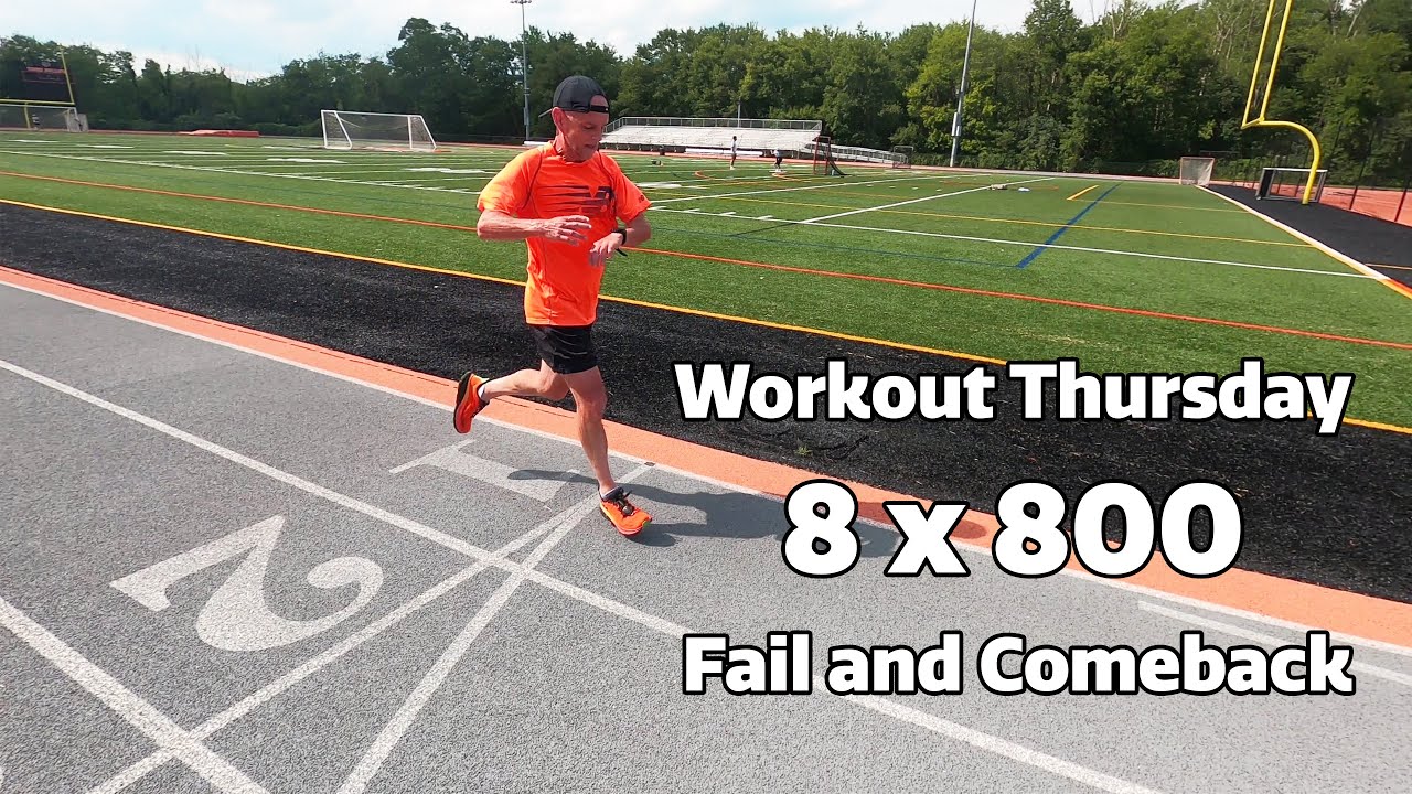 8 x 800 Lactate Threshold Workout | Fail and Comeback | Yeti 100 M sub ...