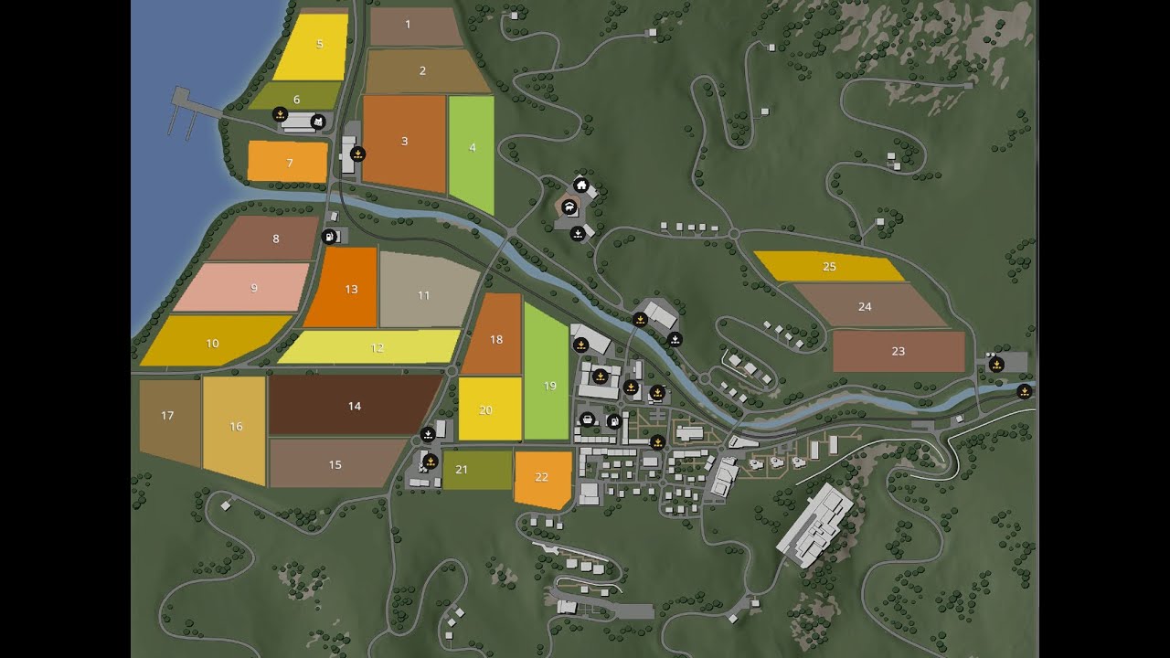 Perle map | Farming Simulator 19 | Map fly over - YouTube