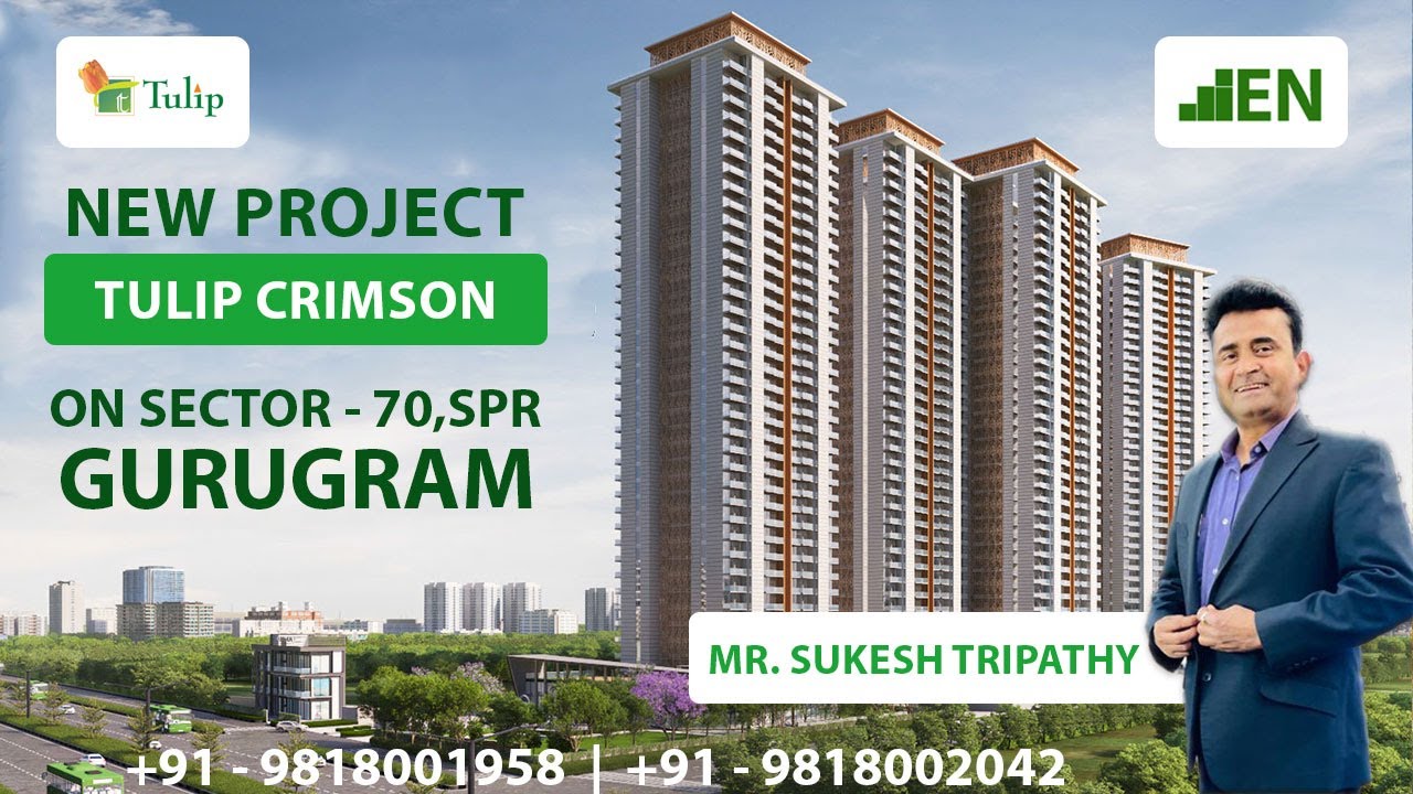 Exciting news from Tulip Infratech Pvt. Ltd. TULIP CRIMSON, @ SPR Sector 70, Gurugram. - YouTube