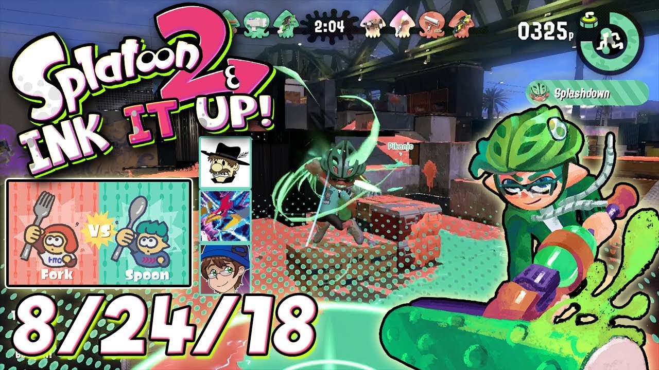 Splatoon 2 - Ink It Up! 8/24/18! Inking by the Spoonful! - YouTube