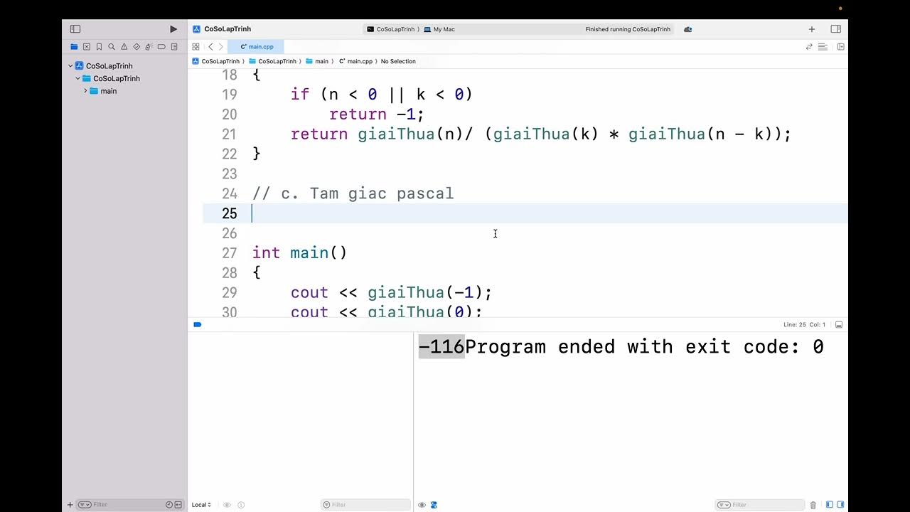 Hướng dẫn vẽ Tam giác Pascal C++ - YouTube