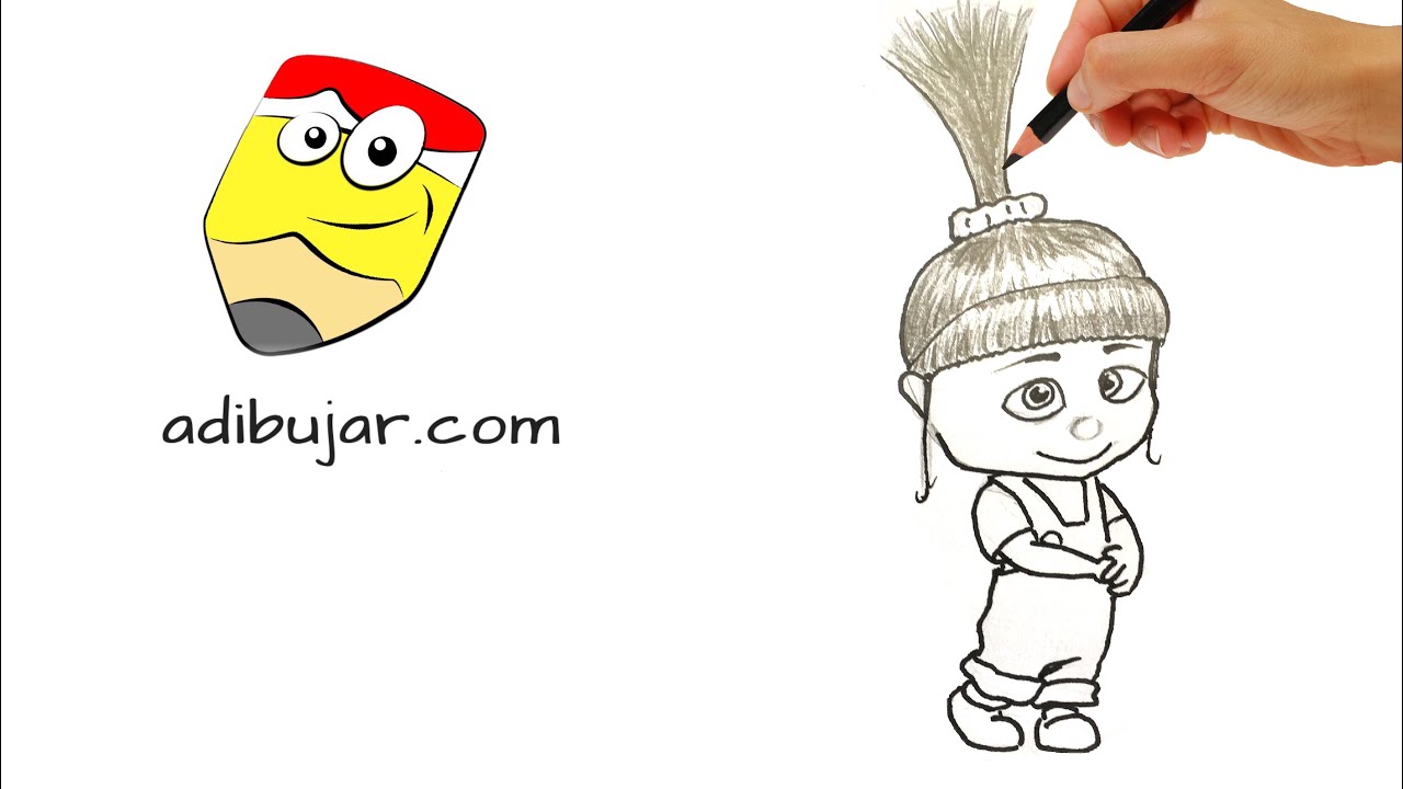 Mi villano favorito 3: cómo dibujar a Agnes, la hija pequeña de Gru ...