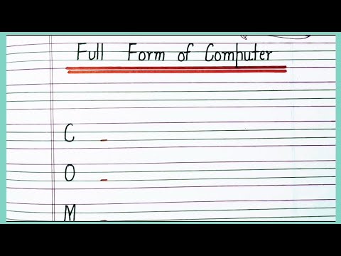 Full Form of Computer | Full Meaning of Computer | What Does Computer ...
