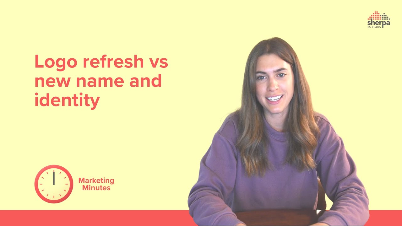 Logo refresh vs a new name and identity | Sherpa Marketing - YouTube