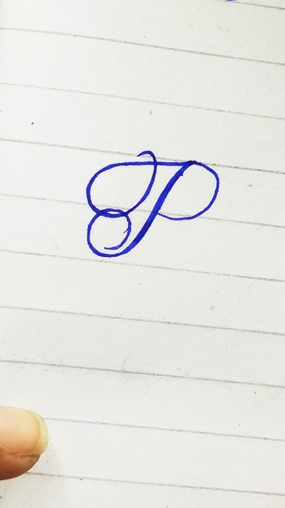 How to write P in Cursive Writing | a-z cursive handwriting #shorts # ...
