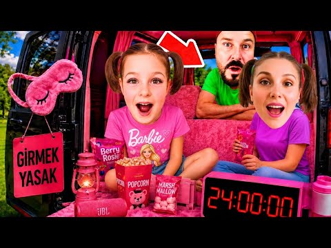 ODAMI ARABAYA TAŞIDIM! ADA TÜM GÜN PEMBE RENK!