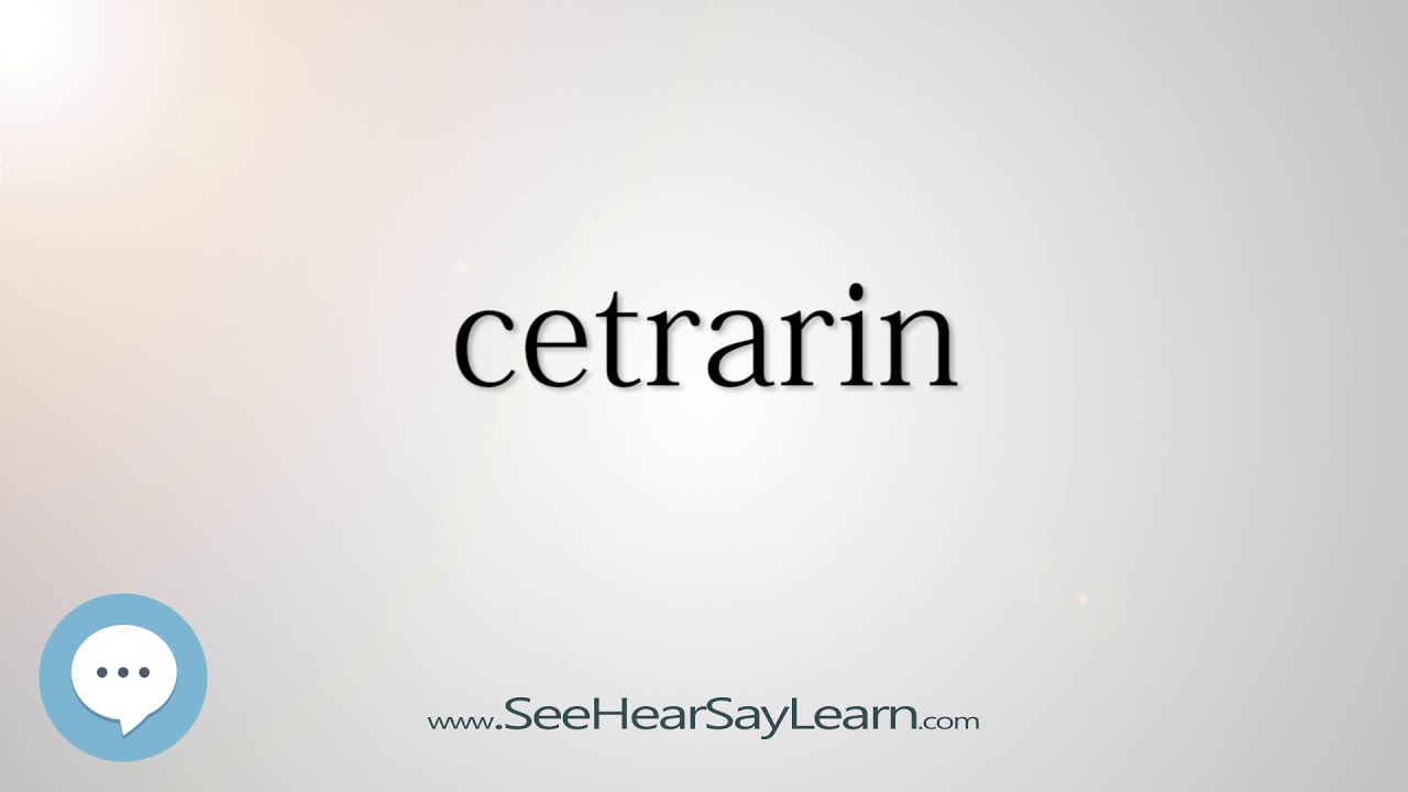 cetrarin - YouTube