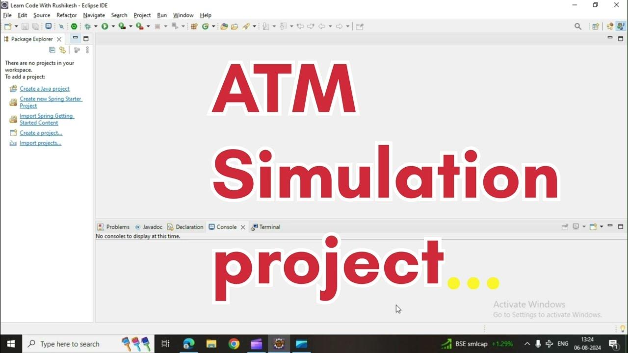 ATM Machine Simulation project | ATM Machine Project in Java | Java Project | Internship Project ...