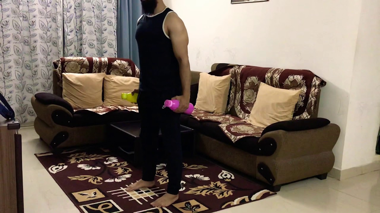 Water Bottle Squats - YouTube