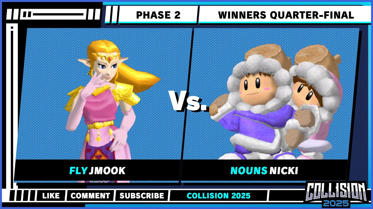 Collision 2025 - Winners Quarter-Final - Jmook (Zelda) VS Nicki (Ice ...