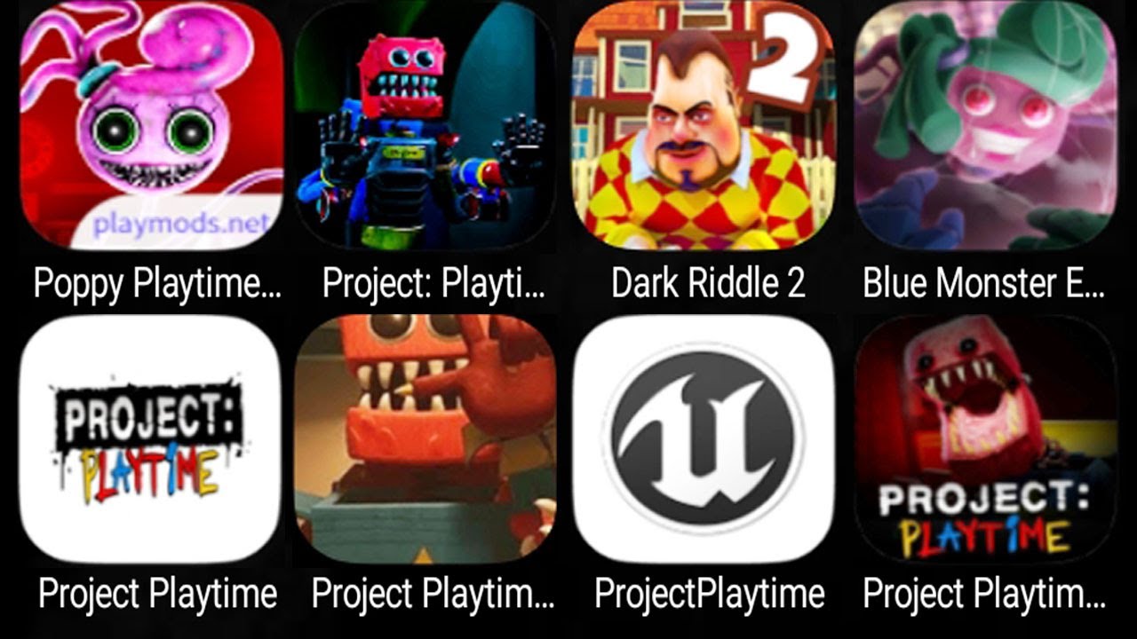 Poppy Playtime Chapter 2,Dark Riddle 2,Blue Monster Escape: Chapter 2 ...