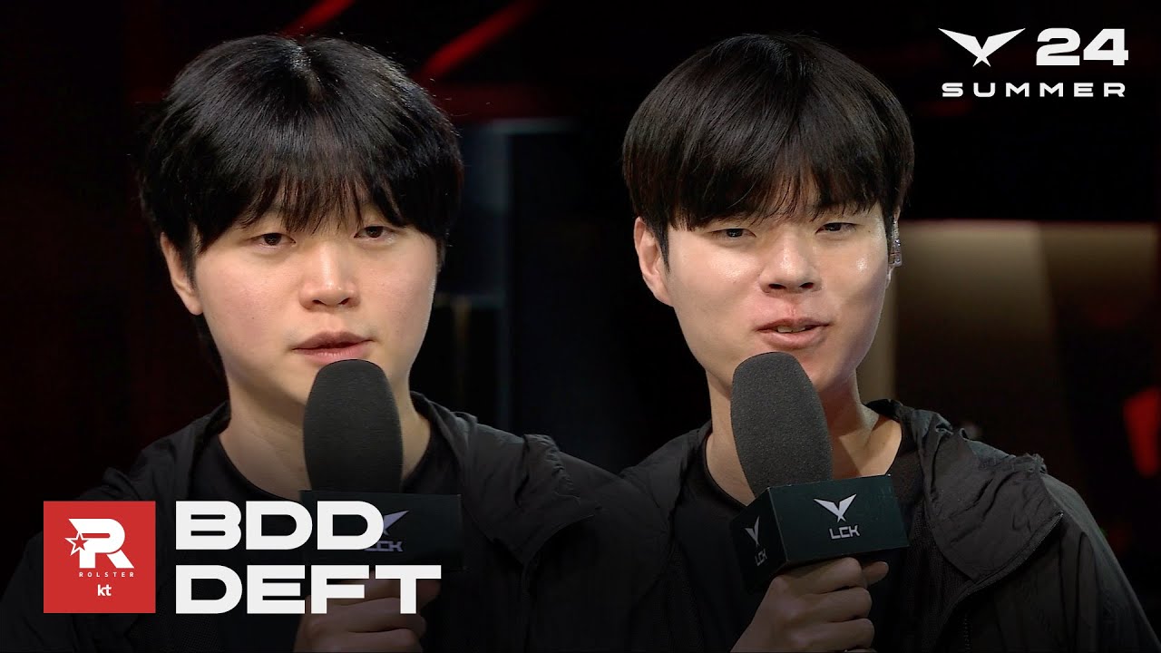 Bdd, Deft 인터뷰 | DRX vs. KT | 07.19 | 2024 LCK 서머 스플릿 - YouTube