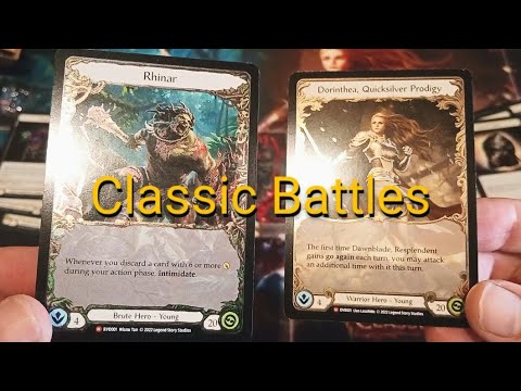 Flesh and Blood - Classic Battles, apertura. CF Rhinar y Dorintea ...
