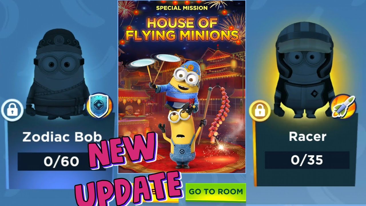 Minion Rush Update HOUSE OF FLYING MINIONS New Special Mission and ...