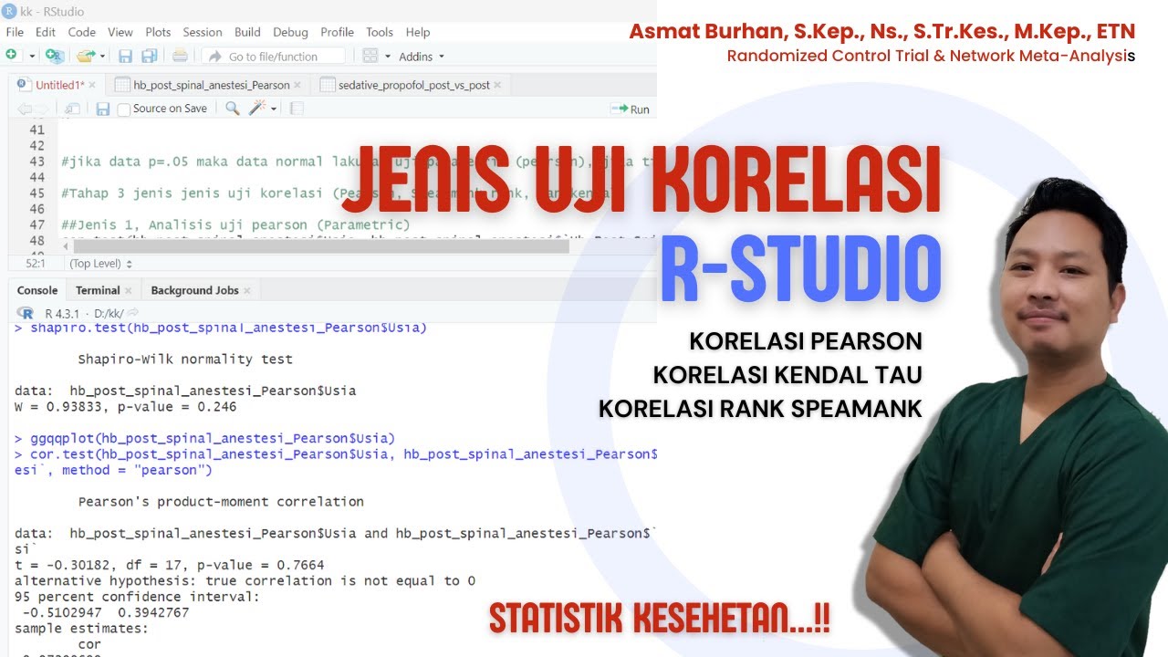 Episode 43: Uji Statistik Korelasi Pearson, Spearman's Rank dan Kendall ...