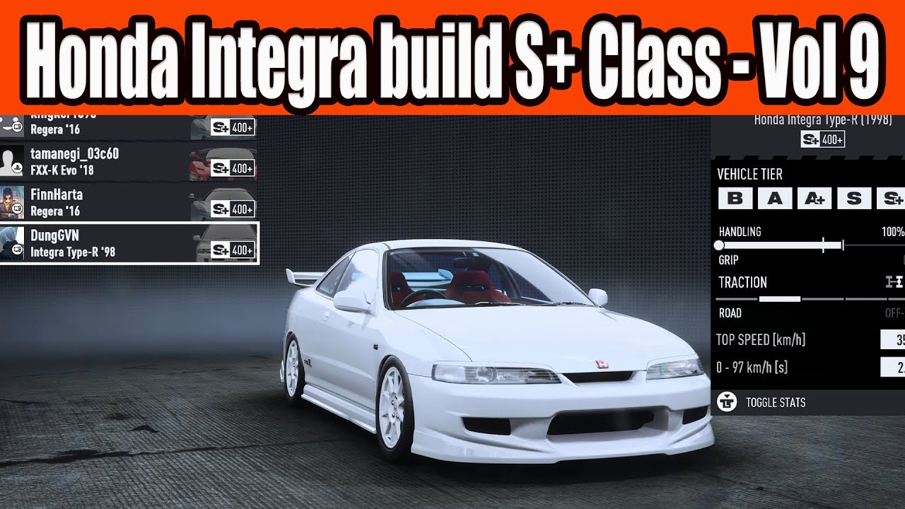 Honda Integra build S+ Class Car in NFS Unbound Vol 9 - YouTube