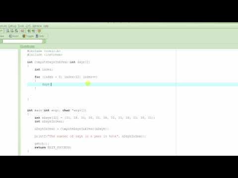 C Programming Tutorial # 27 - Passing Arrays to Functions - Part 3 [HD ...