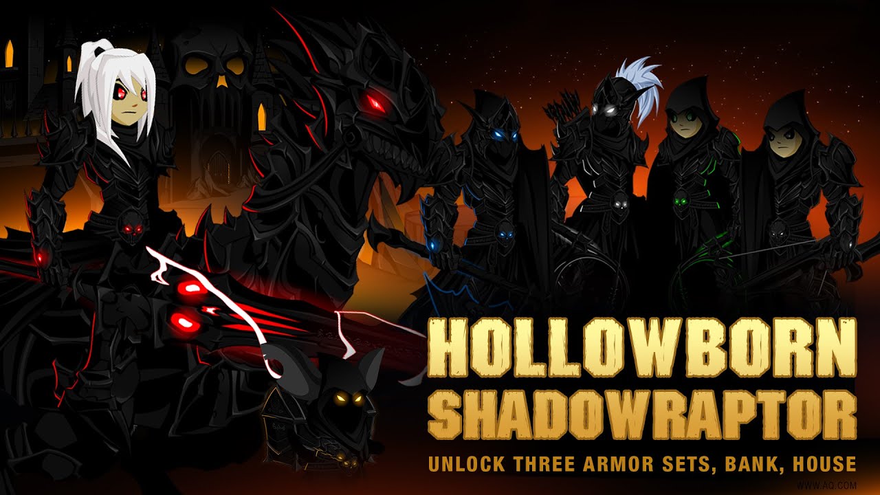 AQW - HOLLOWBORN SHADOWRAPTOR SET | UPGRADE BONUS SET 2020 - YouTube