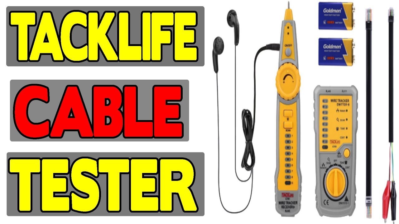 Tacklife CT01 Wire Tracker Toner RJ11 RJ45 Network Cable and Telephone ...