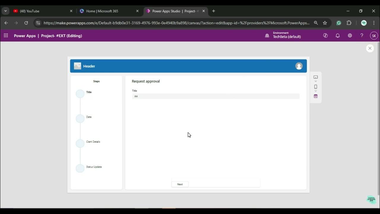 How to show form progress in multi step power app form - YouTube