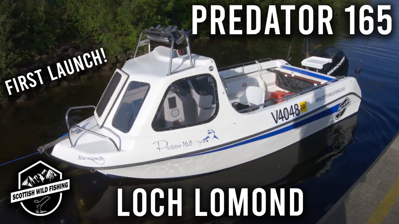 Launching my Predator 165 fast fisher on Loch Lomond for the first time ...