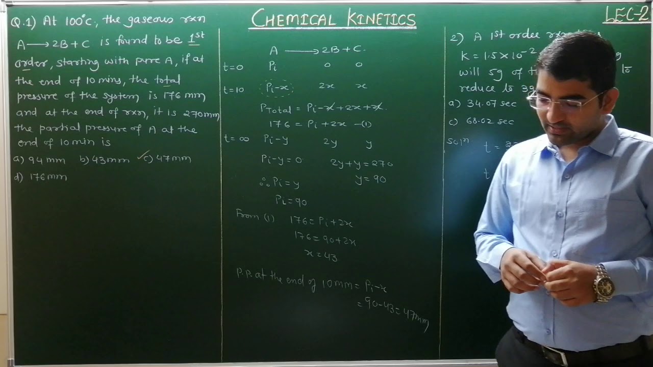 CHEMICAL KINETICS/LEC-2(ENTRANCE) - YouTube