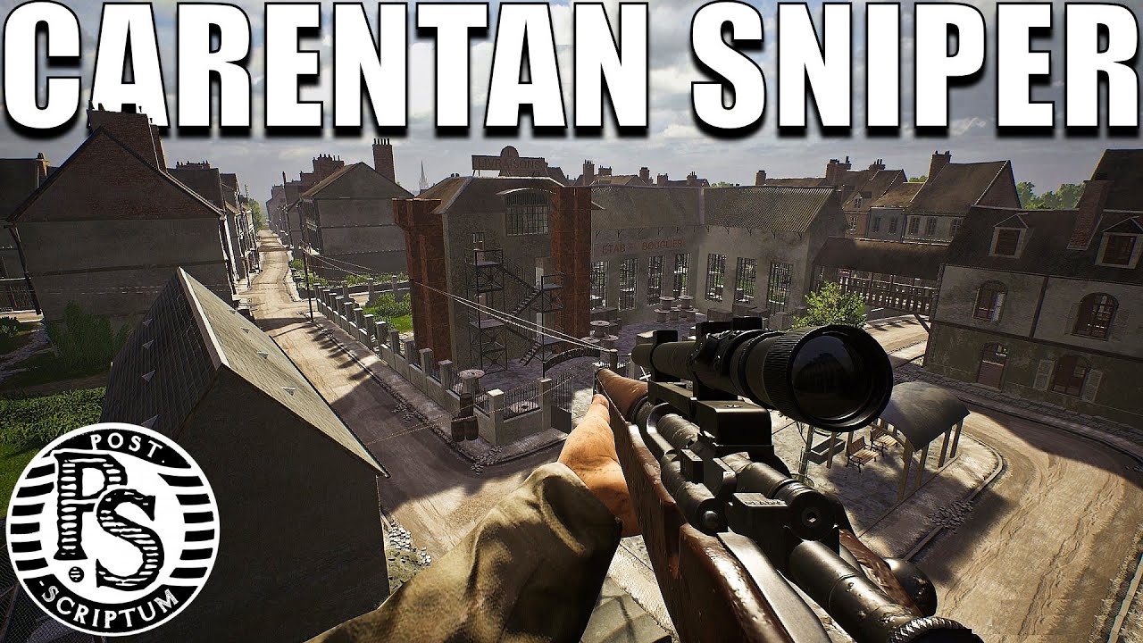 Sniping on Streets of Carentan Post Scriptum gameplay - YouTube