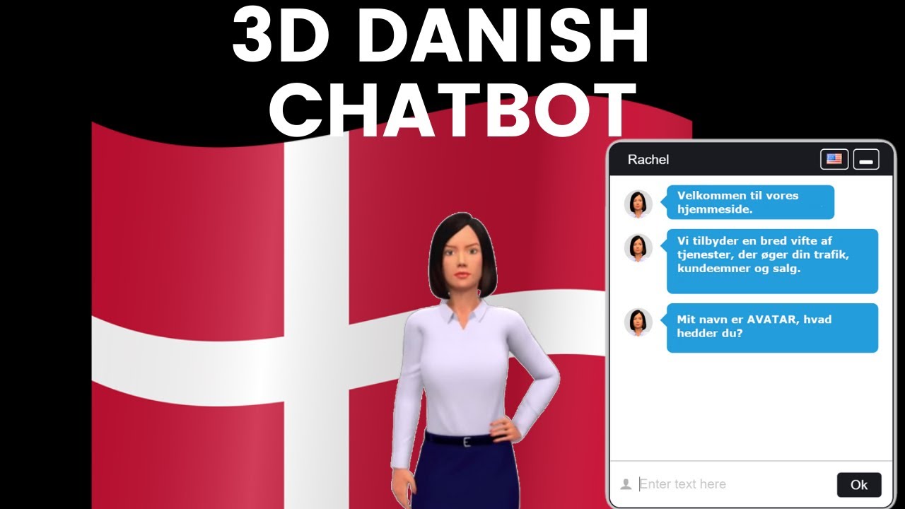 Female Chatbot Speaking In Danish - YouTube