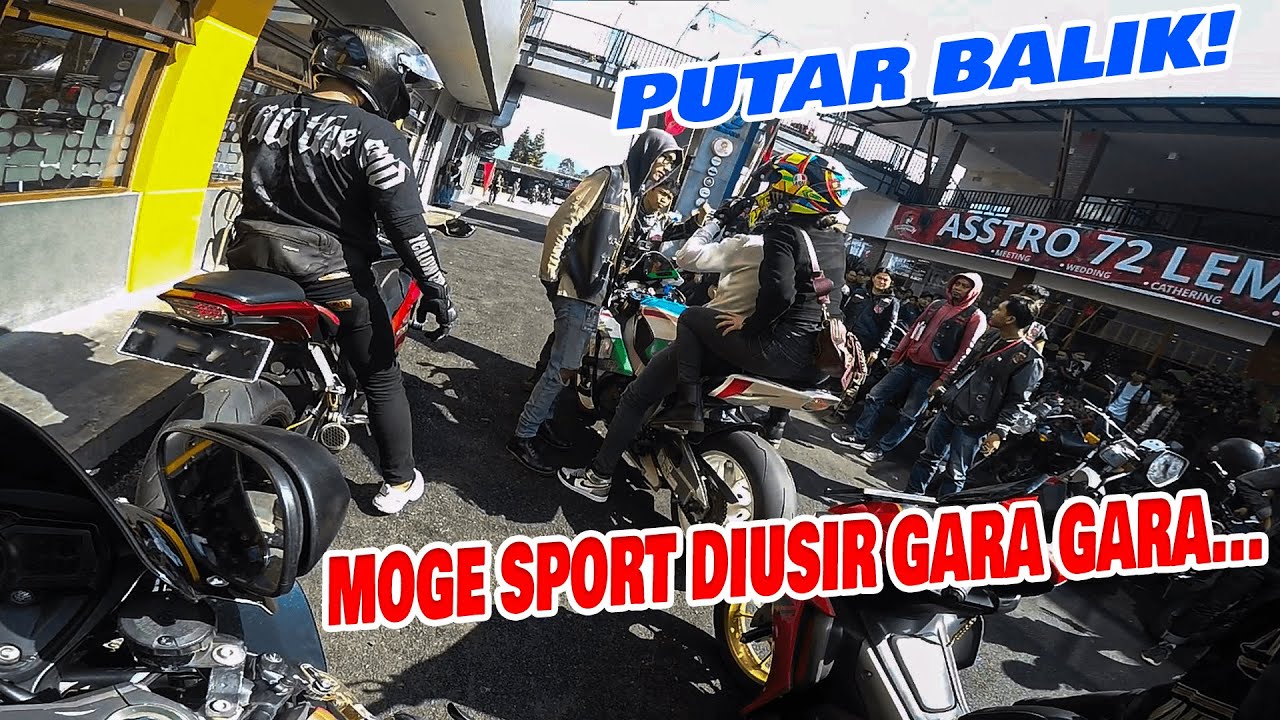 KETIKA MOGE SPORT 1000CC SALAH MASUK KAWASAN! - YouTube