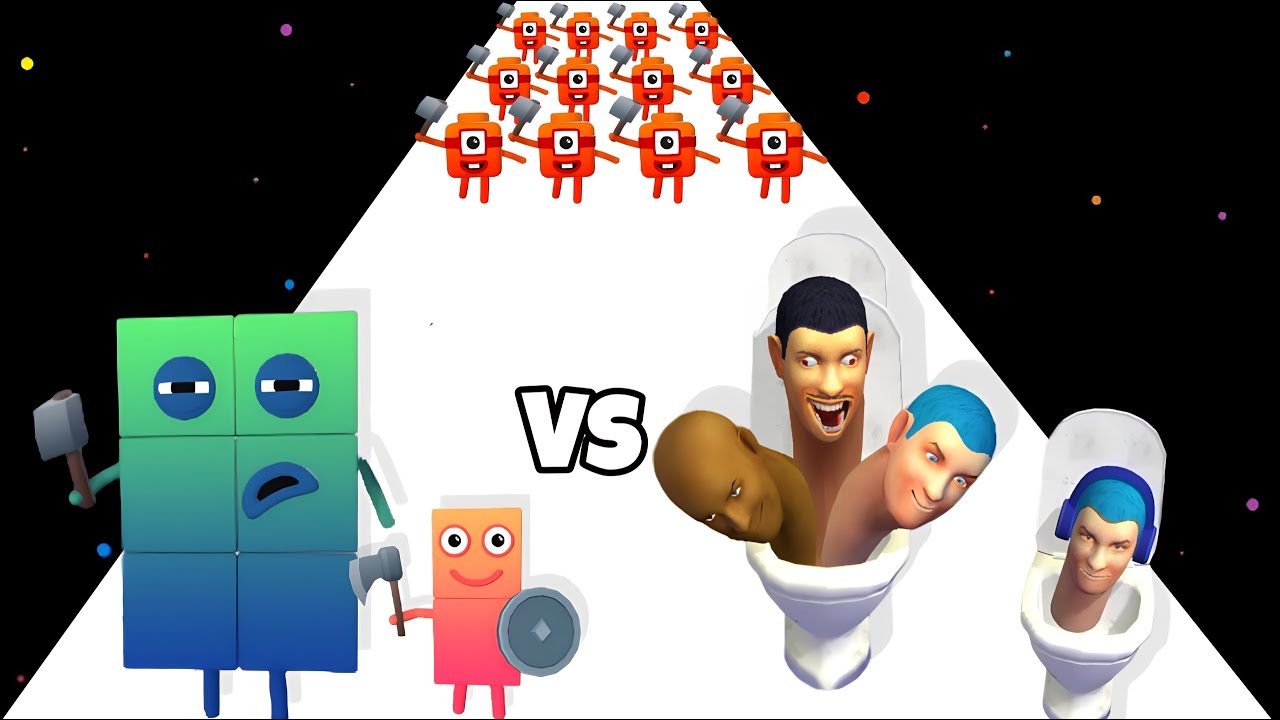 SKIBIDI WAR 3D : Number Cube Block + Number Lore ( New Version ) - YouTube