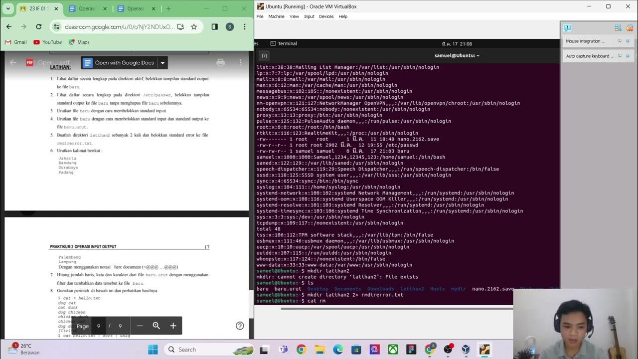 Tutorial Praktikum Operasi Input dan Output - YouTube