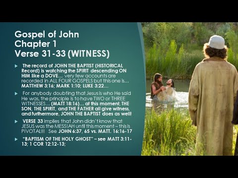 John's Baptism & The Son Of God - John 1:31-34 - YouTube