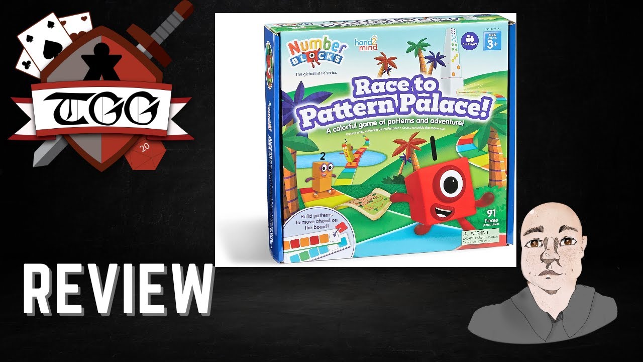 Number Blocks Race to Pattern Palace Board Game Review - YouTube