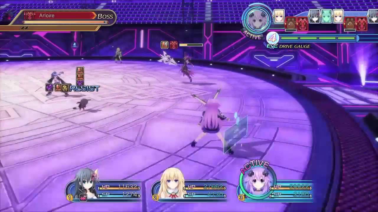 Megadimension Neptunia VII all Nitroplus attacks - YouTube