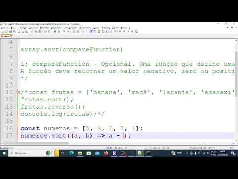JavaScript OOP: Aula #12 - Método sort - YouTube