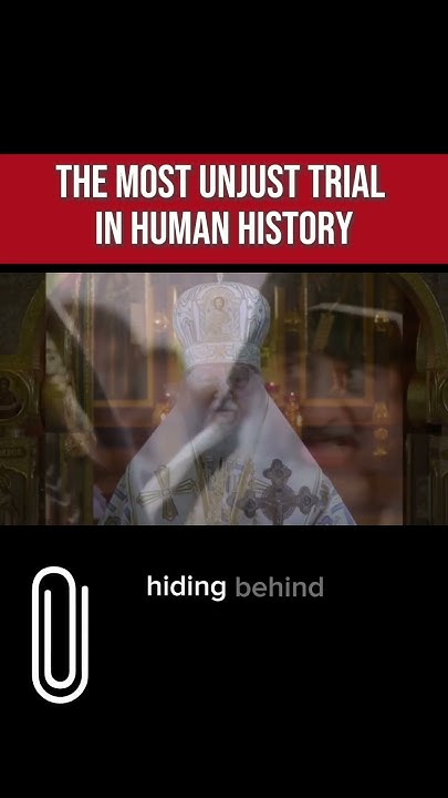 The Most Unjust Trial in Human History #investigations #trial #history ...