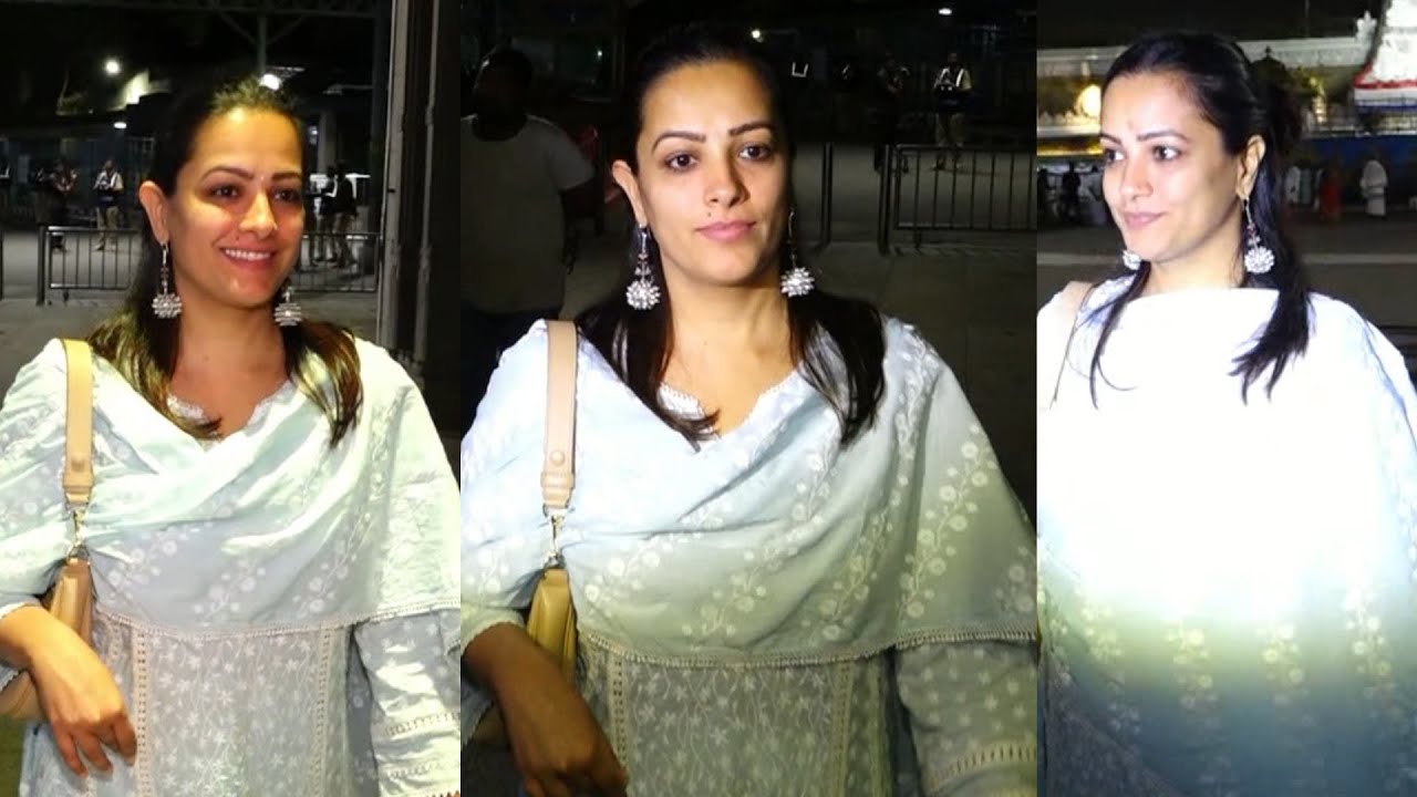 Heroine Anitha Visuals At Tirumala Temple | TFPC - YouTube