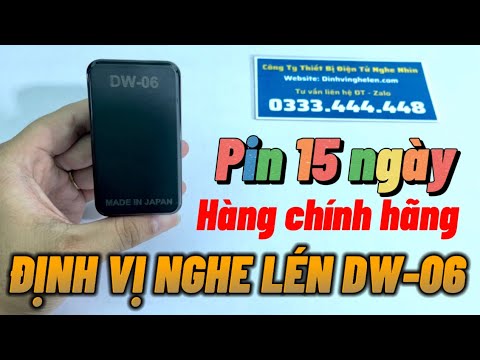 Thiết Bị Định Vị Nghe Lén DW06 Đa Chức Năng Pin Khủng Hoạt Động Liên Tục 15 Ngày - YouTube