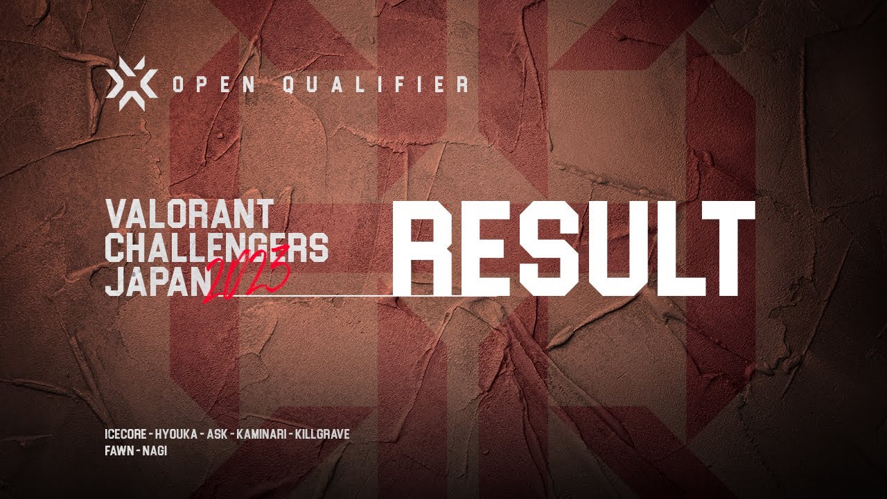 VCJ 2023 Split2 Open Qualifier -RESULT- - YouTube