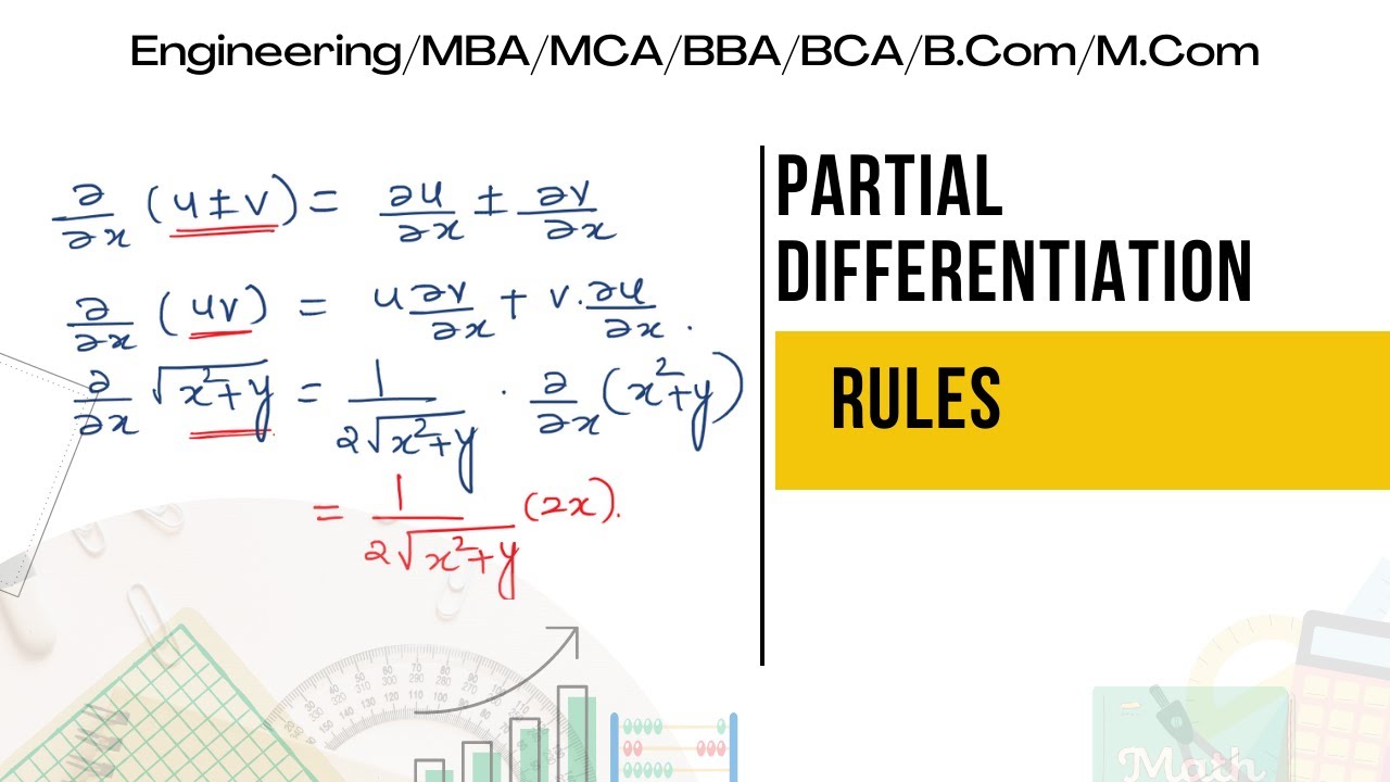 Rules of Partial differentiation - YouTube