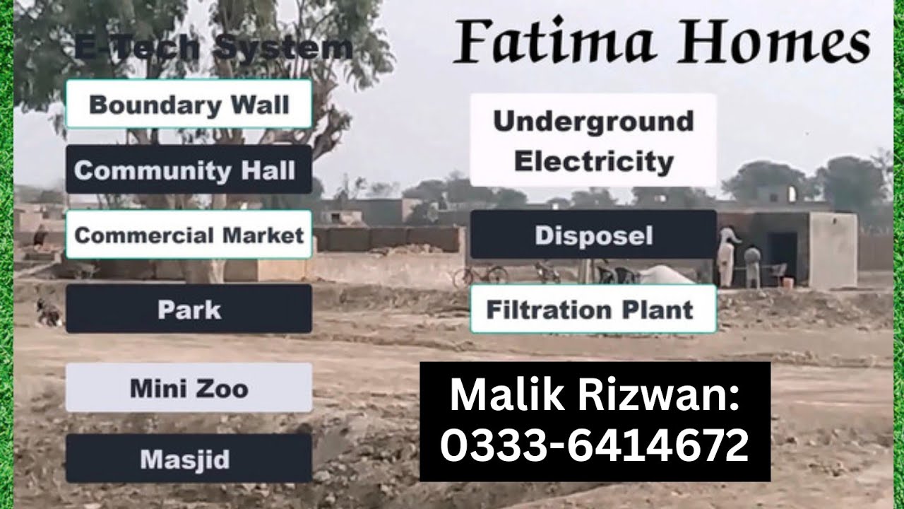 Fatima homes Plots on 5 year Installment Plan In Bahawalpur - YouTube