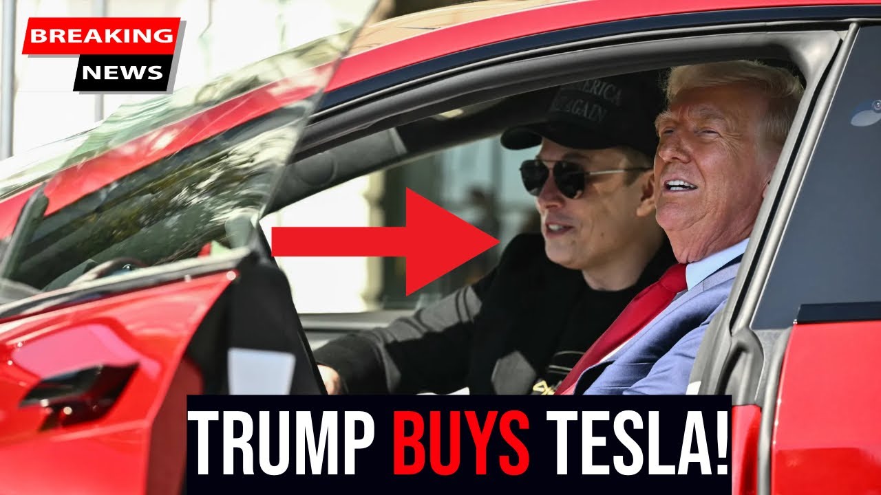 BREAKING: Trump Buys Tesla at White House, Holds Fiery Press Conference ...