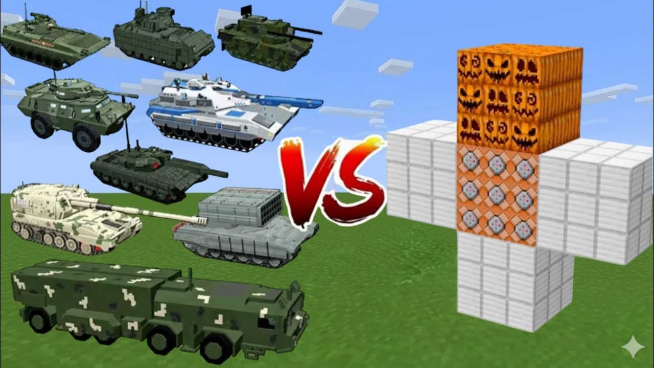 Superb Warfare Vehicles VS ALL Golems – INSANE Minecraft Mod Battle ...