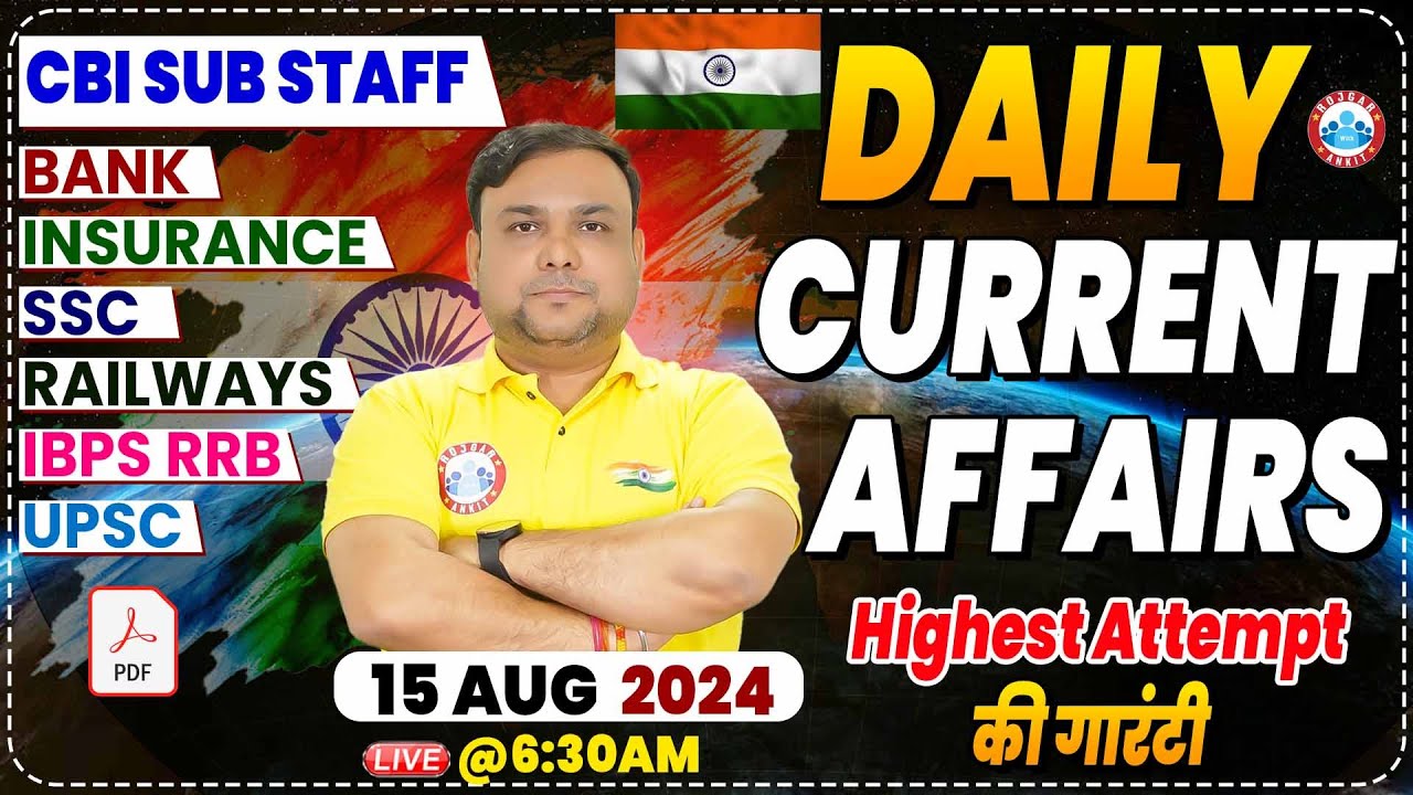 Daily Current Affairs | 15 August Current Affairs | Live The Hindu News ...
