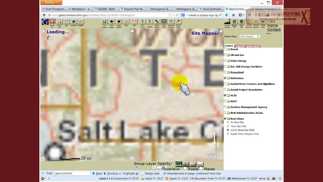 Gold Mining With The BLM's LR2000 Report - YouTube